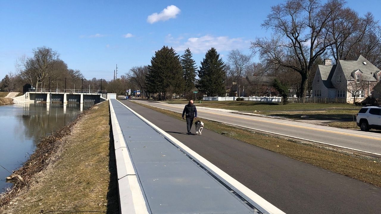 Self Rising Flood Barriers - Fully Passive Automatic Systems