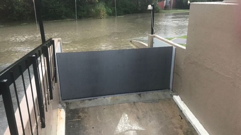 Flip Up Flood Barriers - A Permanent Flood Control Solution | FloodBreak